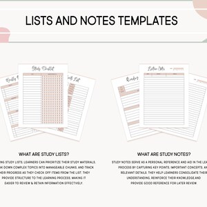 Printable Academic Planner Digital Student, School Planner Notebook ...