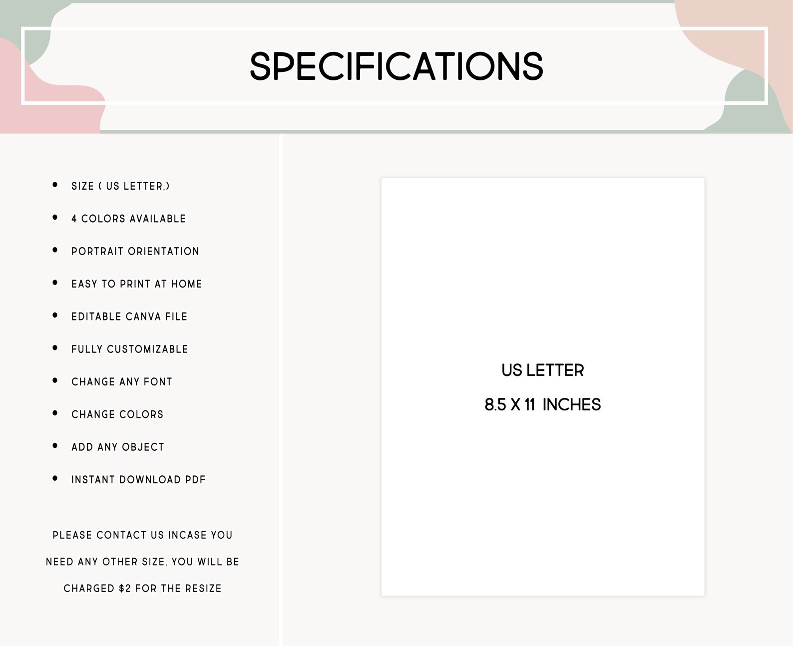 Editable Sign up Sheet, Printable Single Sign up Form, Event Sign up ...