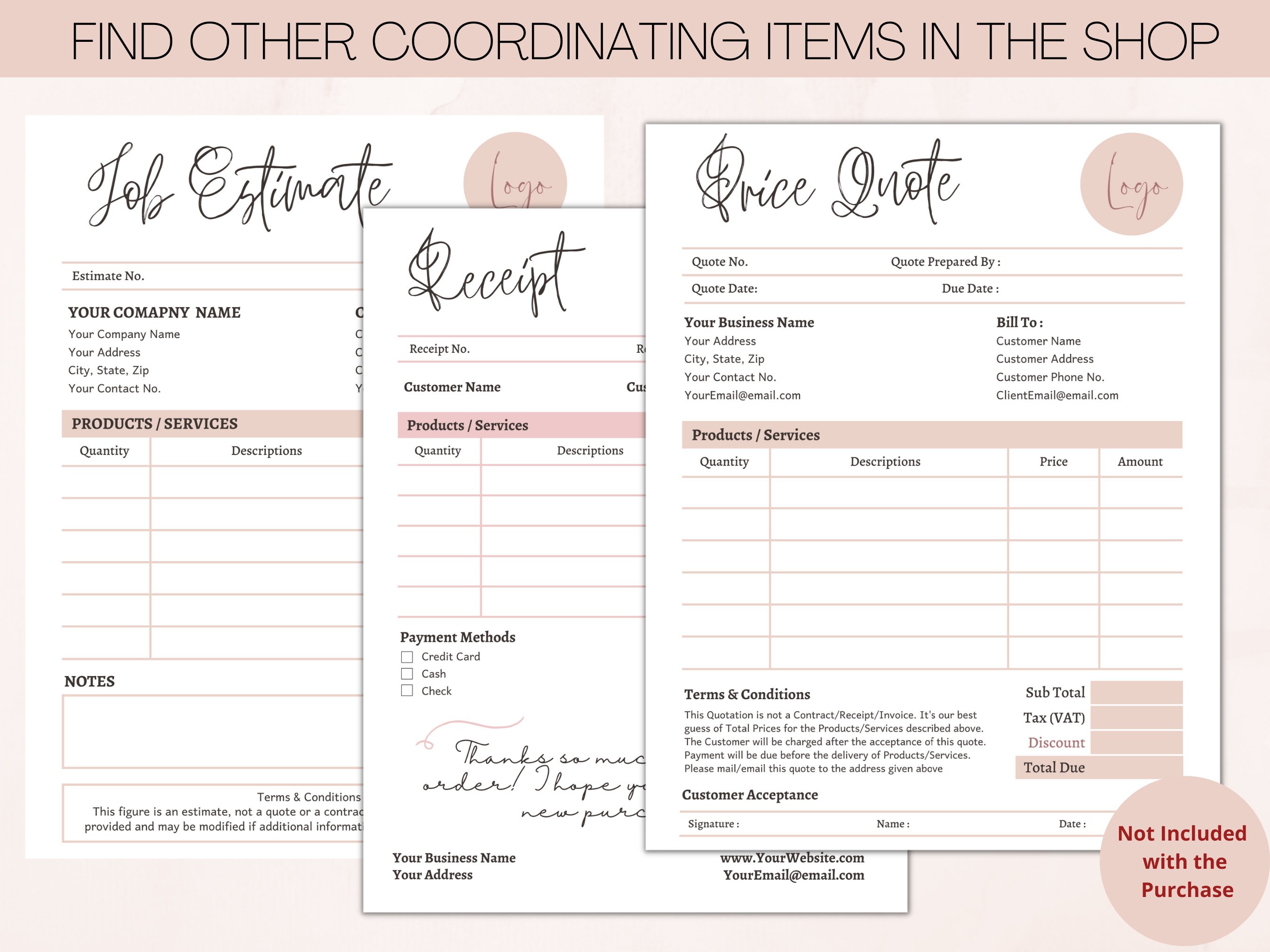 Editable Purchase Order Template Canva Order Form Template - Etsy Australia