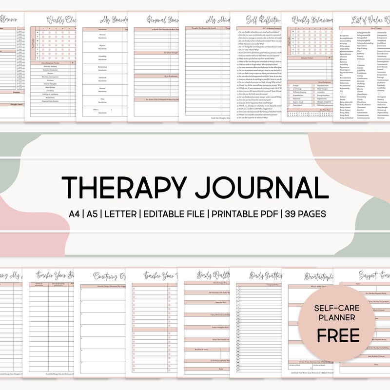 Therapy Printables - Etsy