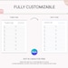Contact Information Template, Printable Contact List, Address Phone ...