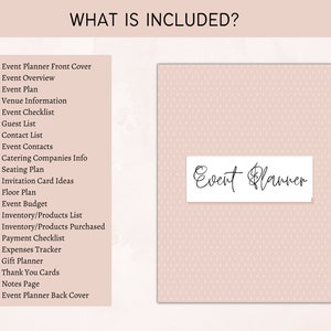Printable Event Planner Bundle Event Organizer Party Guest - Etsy