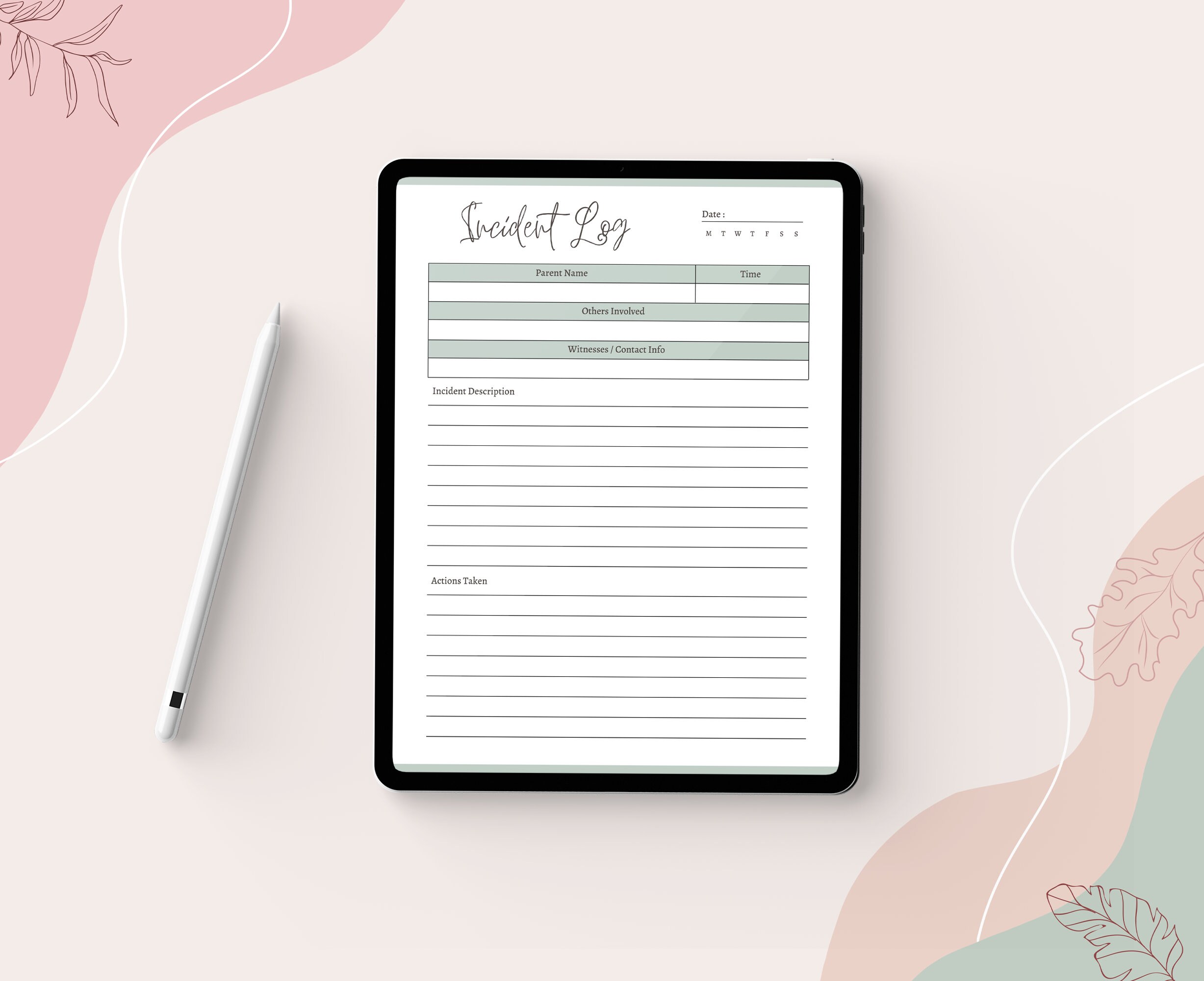 Editable Incident Log Printable Incident Report Planner - Etsy UK