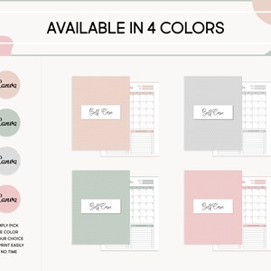 Self Care Planner Printable, Mood Tracker, Daily Check in Mindfulness ...