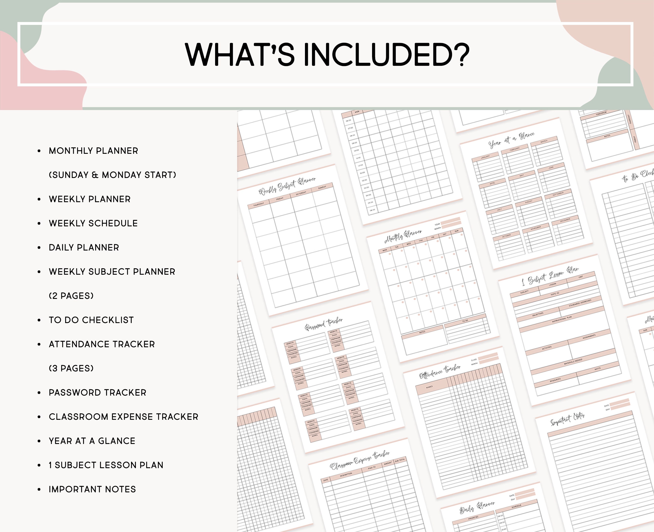 Homeschool Planner Printable, Academic Lesson Planner, Personalized ...