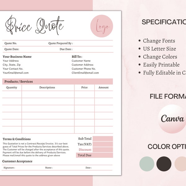 Canva Template - Etsy