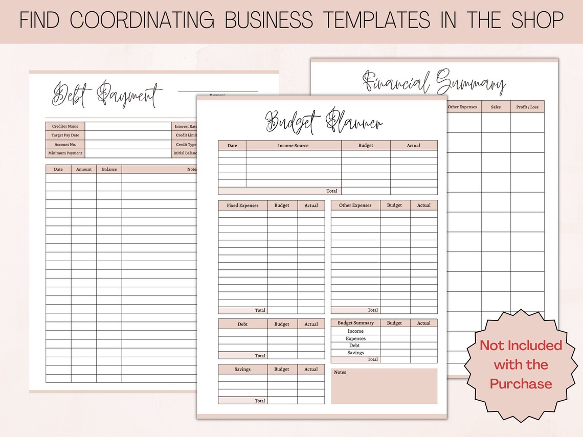 Tax Deductions Tracker Printable Business Tax Log Tax Time - Etsy