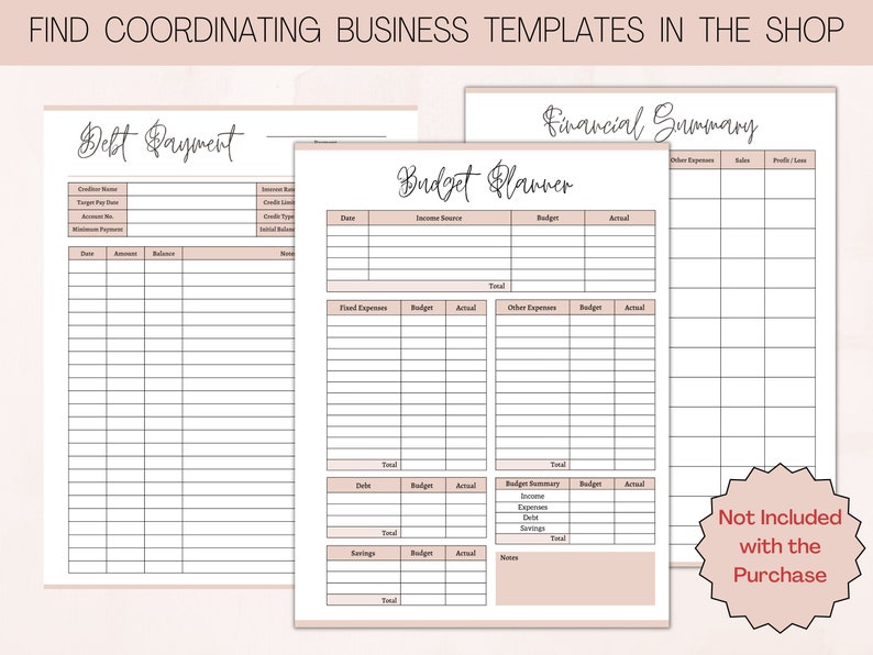 Tax Deductions Tracker Printable Business Tax Log Tax Time - Etsy