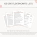 Gratitude Journal Printable Bundle, Mindfulness Log, Wellness Templates ...