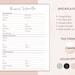 Personal Information Page Printable Basic Information - Etsy