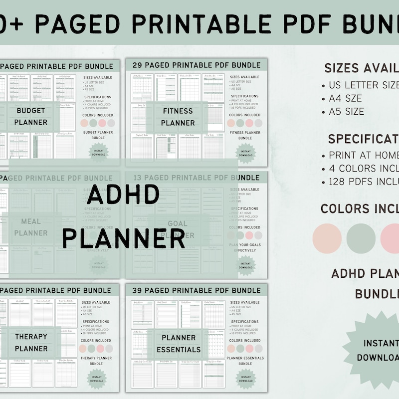 Adhd Planner Printable - Etsy