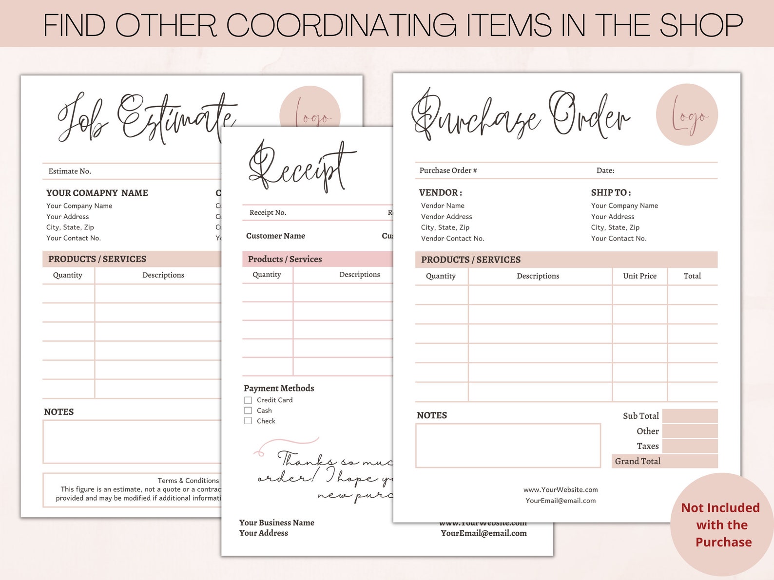 Canva Editable Price Quote Template Printable Price Estimate - Etsy