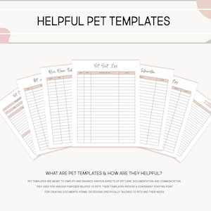Dog Care Planner Bundle, Printable Puppy Planner Pet Care Binder, New ...
