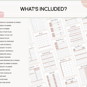 Printable School Planner, Student Organizer, Class Planners and ...