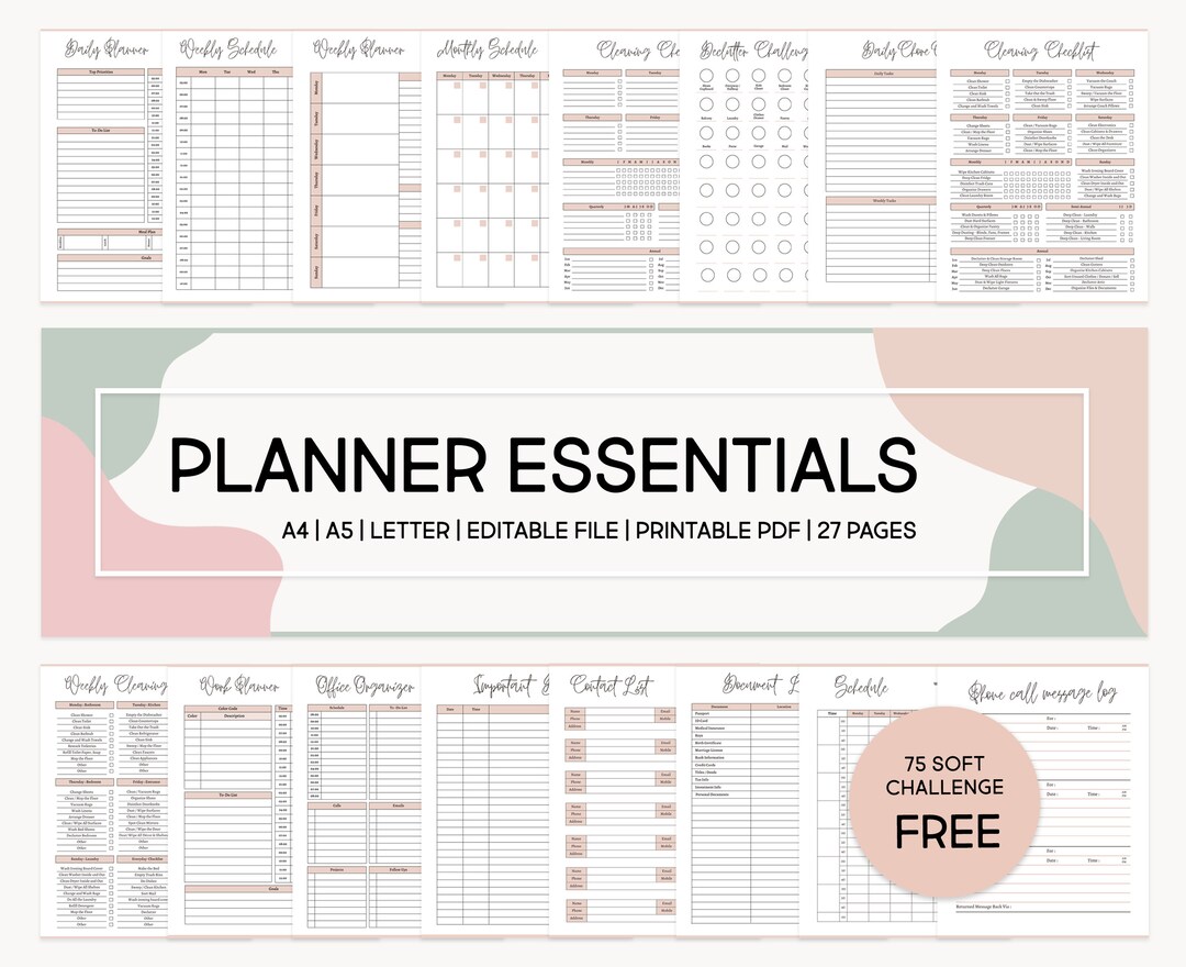 Planner Essentials, Budget Planner, Subscription & Account Tracker ...