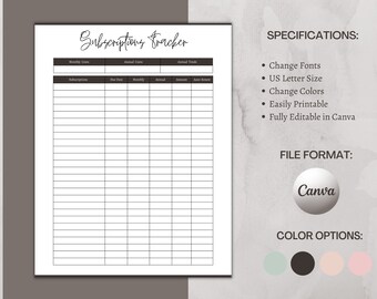 Streaming Tracker Printable - Etsy