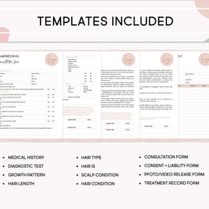 Editable Hairdressing Contract Forms: Esthetician Business (printable ...