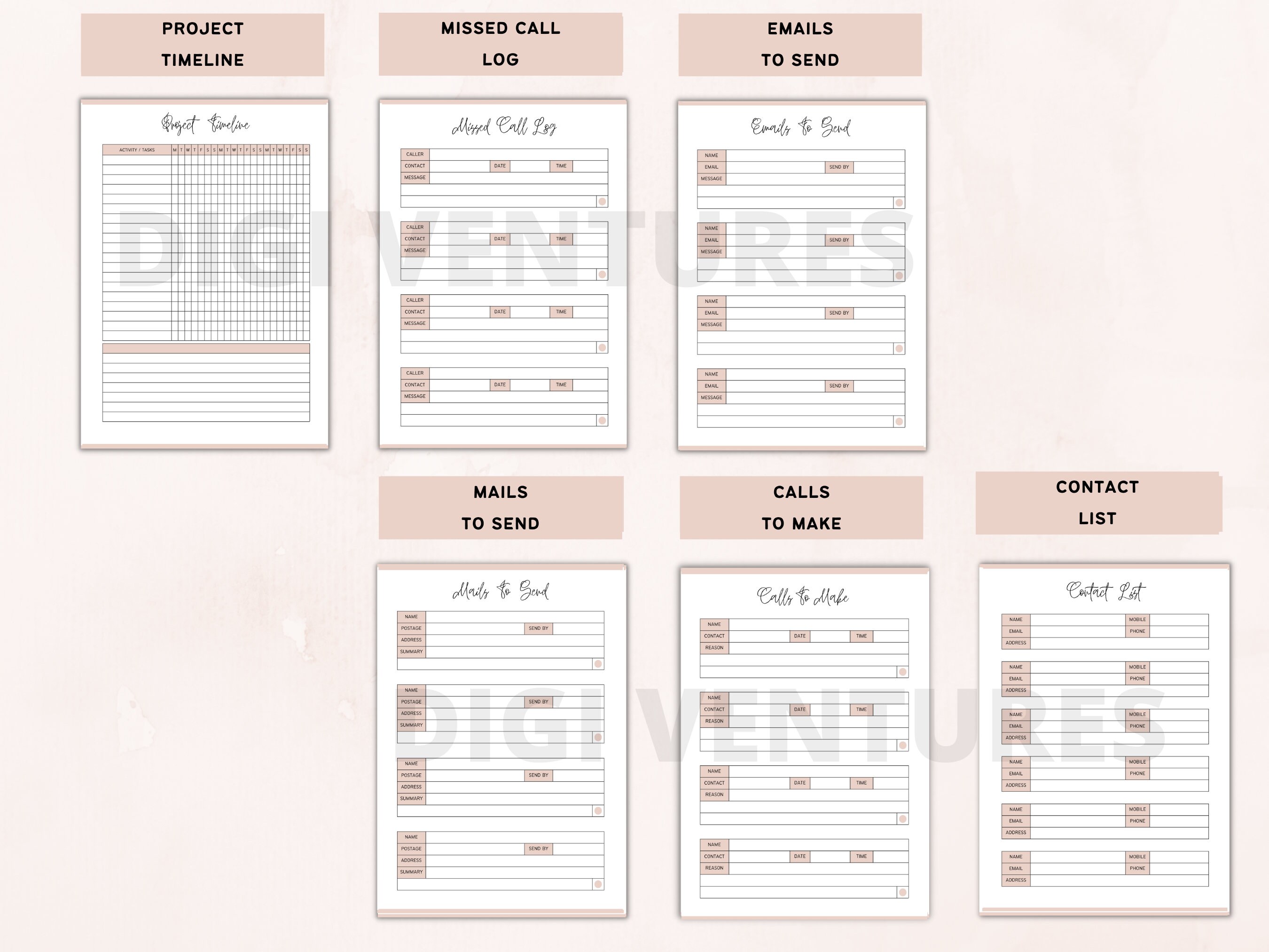Office Work Planner and Organizer Work to Do Checklist - Etsy