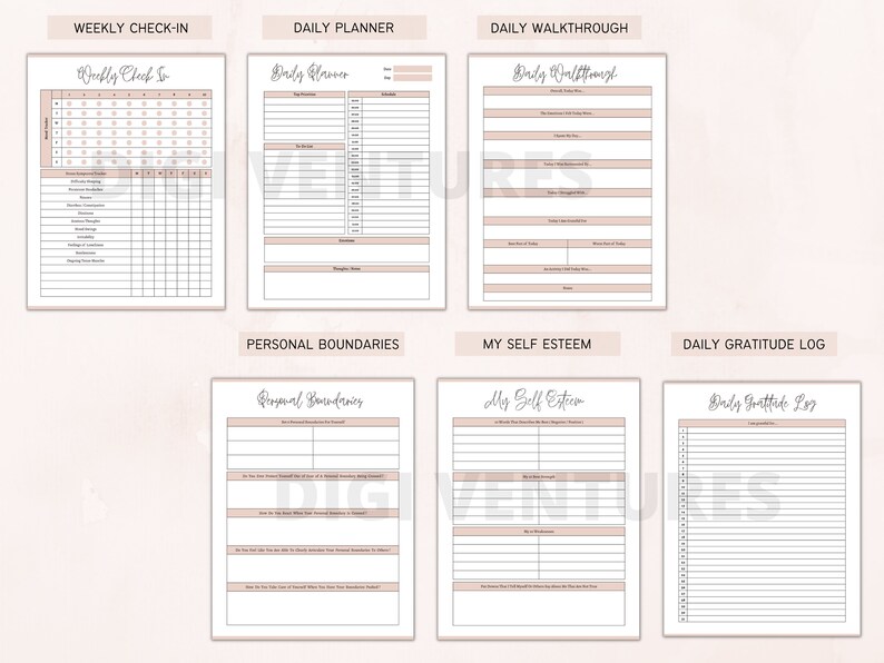 Therapy Planner Printable Therapy Bundle Therapist Note - Etsy