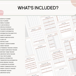 Teacher Planner Bundle Printable, Lesson Plan Template, Digital ...