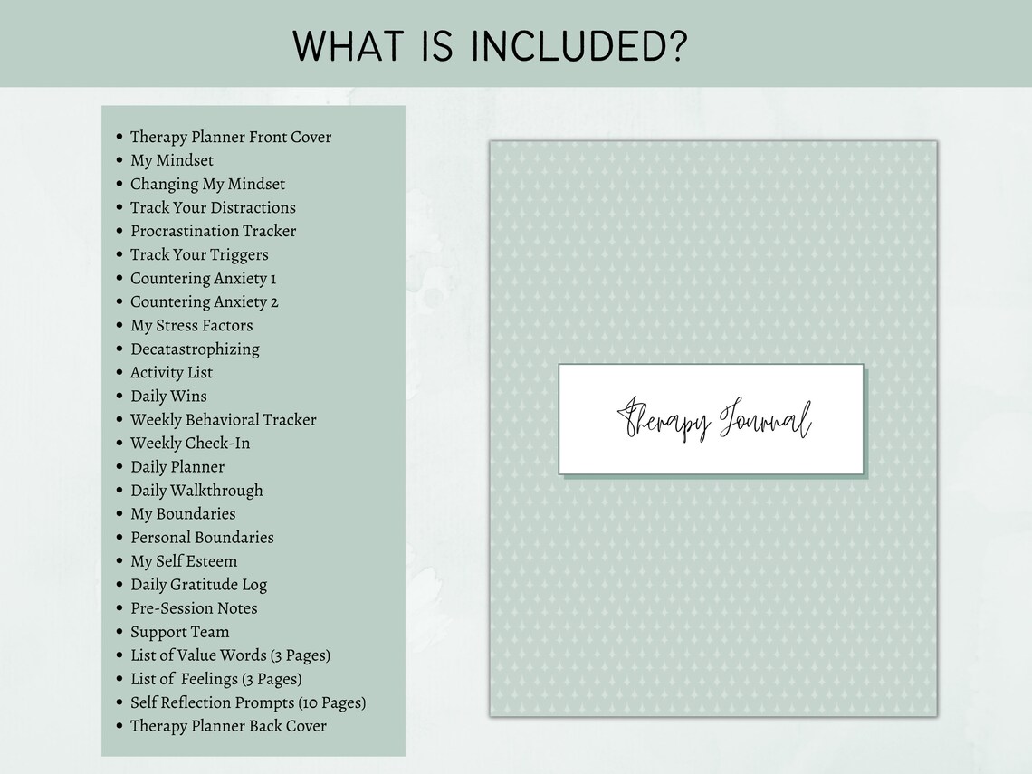 Therapy Planner Bundle, Mental Health Notes, Clinical Terms Reference ...