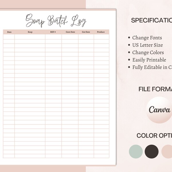 Soap Batch Page - Etsy