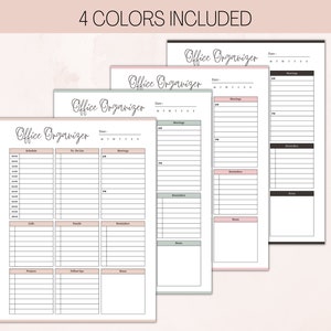 Office Organizer Template Printable Office Planner - Etsy