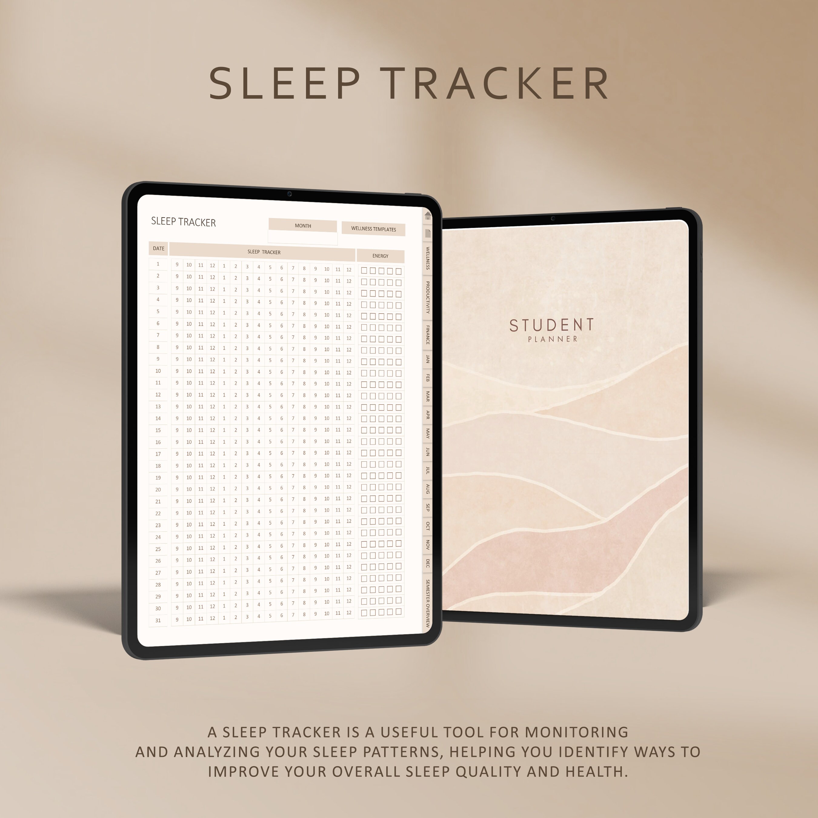 Digital Student Planner Academic School College Study Tracker - Etsy