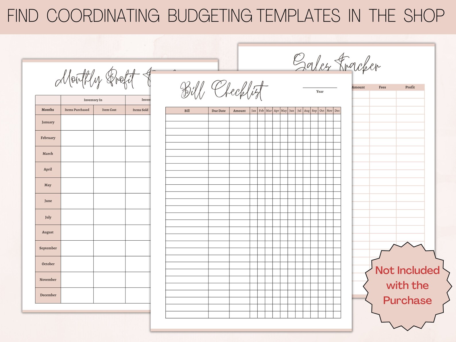 Finance Planner Template Canva Editable Printable Budget - Etsy