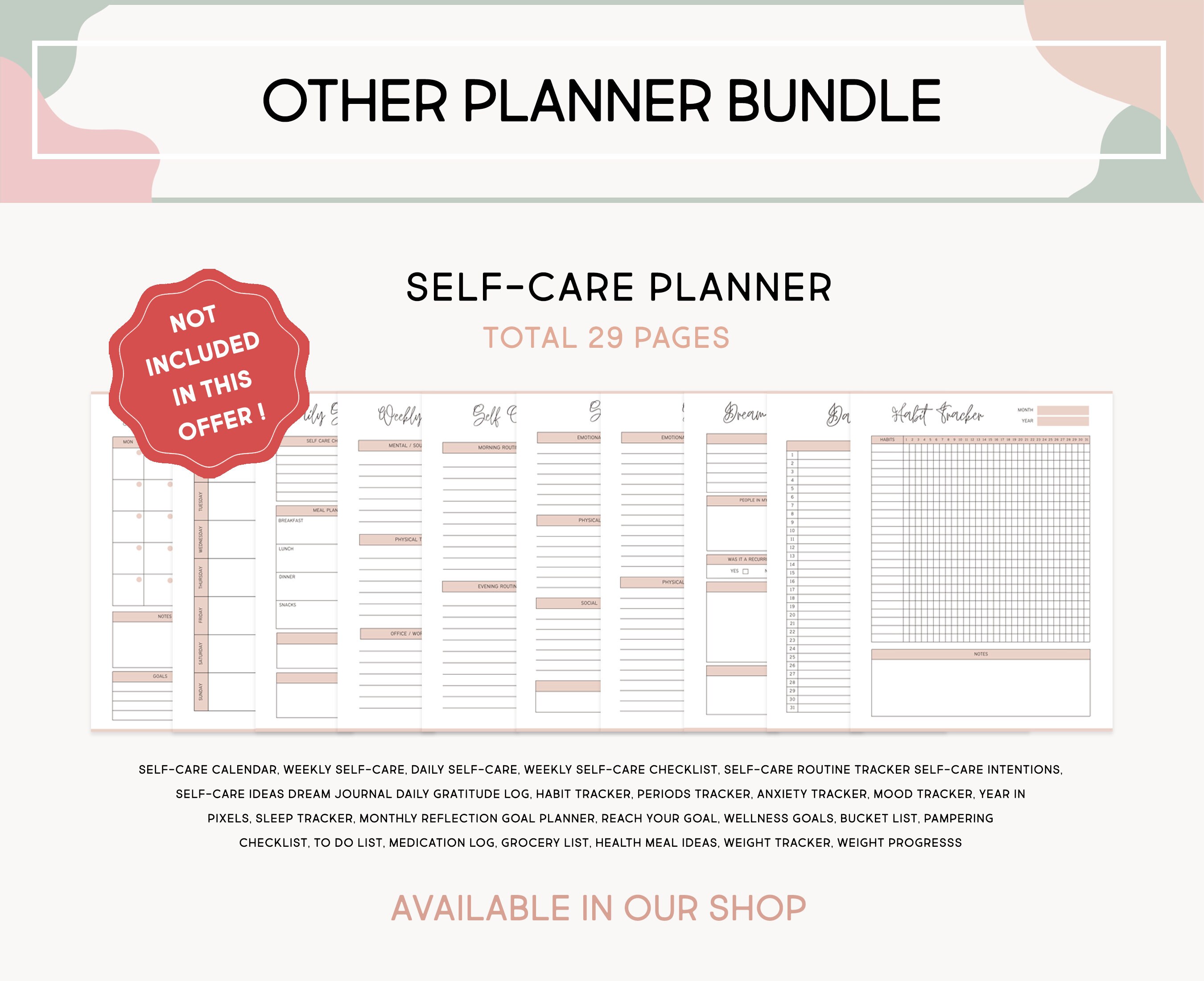 Bestselling Planner Bundle Printable ADHD Workbook Event - Etsy