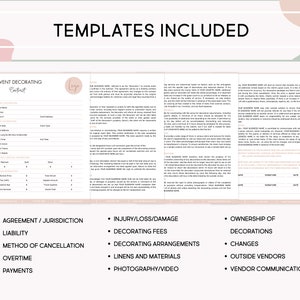 Event Decorating Service Contract, Editable Event Planning Services ...