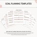 Printable Goal Planner Bundle in Pdf, Goal Setting Planner Guide, Smart ...