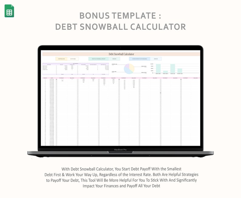 Monthly Budget Spreadsheet Google Sheets Template Digital - Etsy