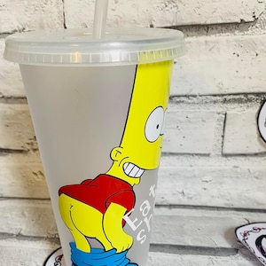 Home & Living Bart Simpson themed 24oz Starbucks cup Drink & Barware ...