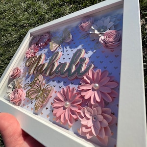 Personalized Name Shadow Box - Etsy