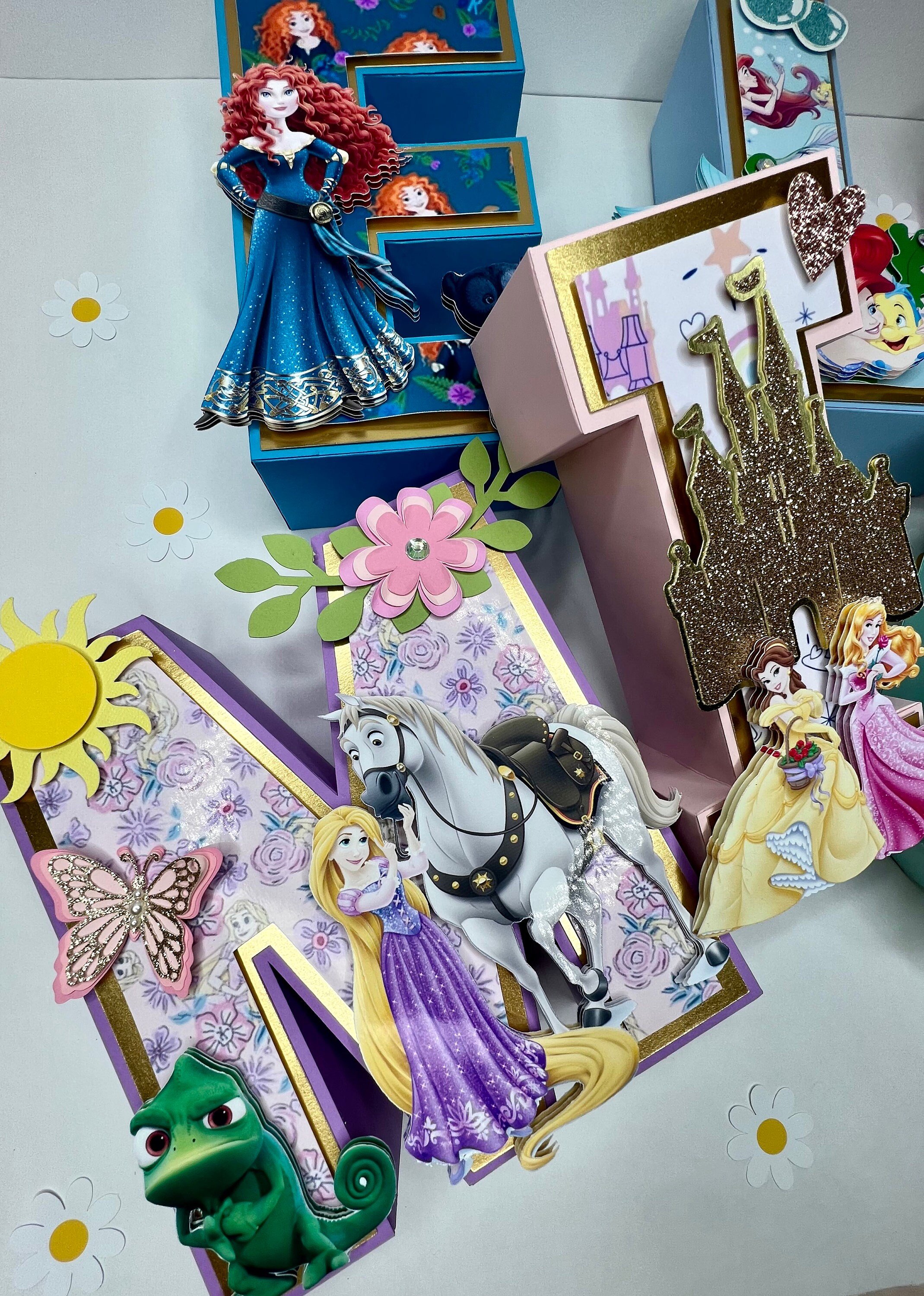 Princess 3D Letters, Personalized 3D Letters, Birthday Decorations. - Etsy