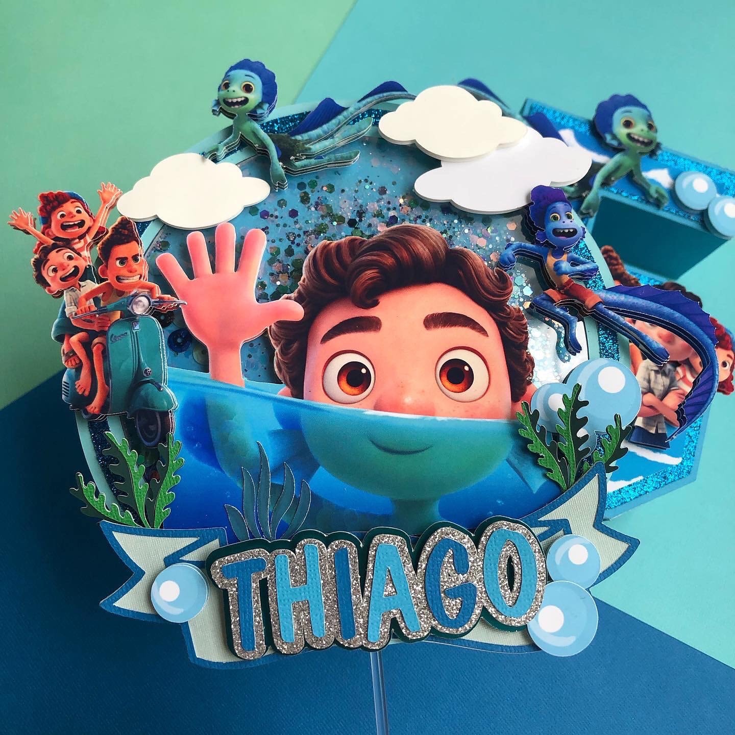 Luca Birthday Cake Topper: Personalized 3D Party Decor - Etsy