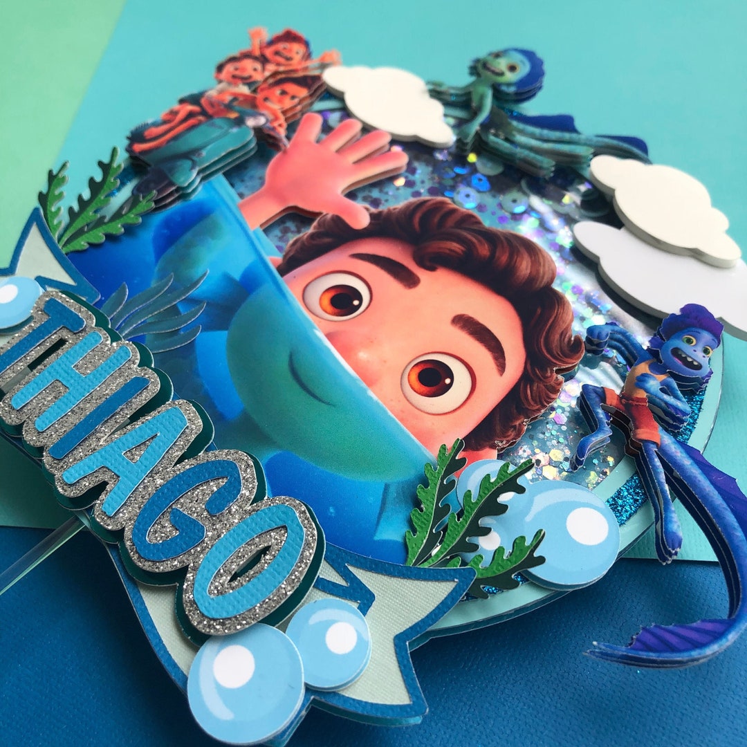 Luca Cake Topper, Personalized Cake Topper, Birthday Cake Topper, 3D ...