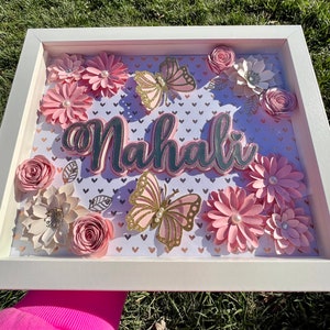 Personalized Name Shadow Box - Etsy