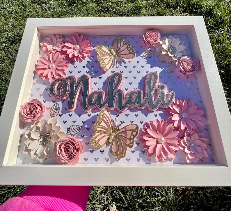 Personalized Name Shadow Box - Etsy