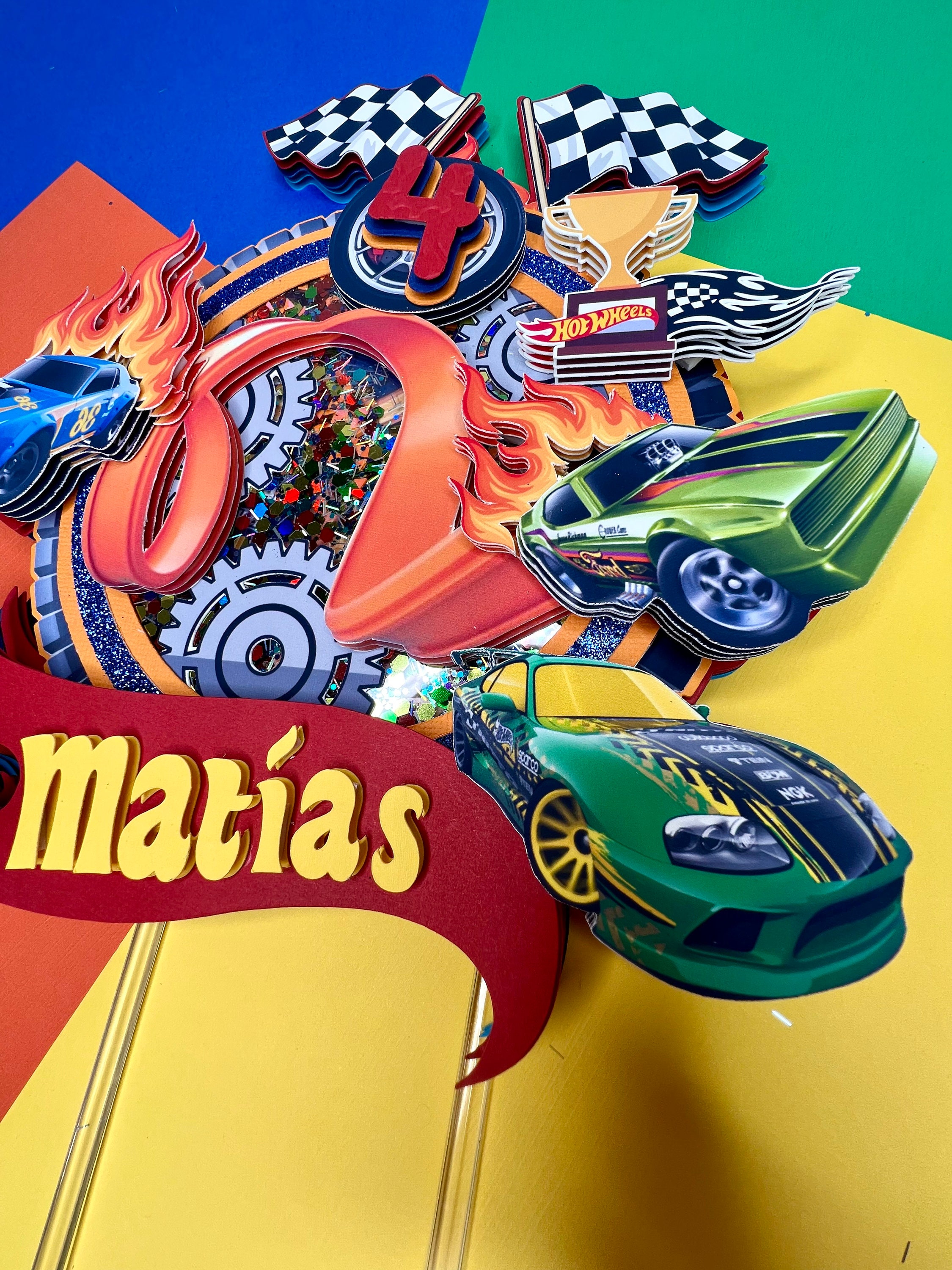 Cars Cake Topper, Hot Wheels Cake Topper, Birthday Decor, Party Decor ...