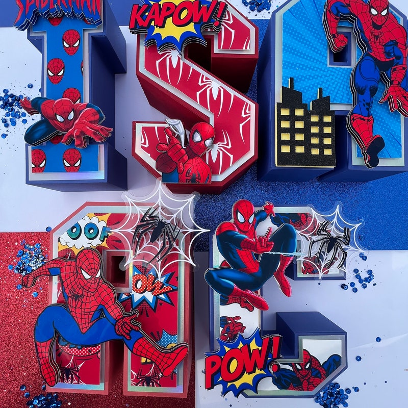 Spiderman Letters - Etsy