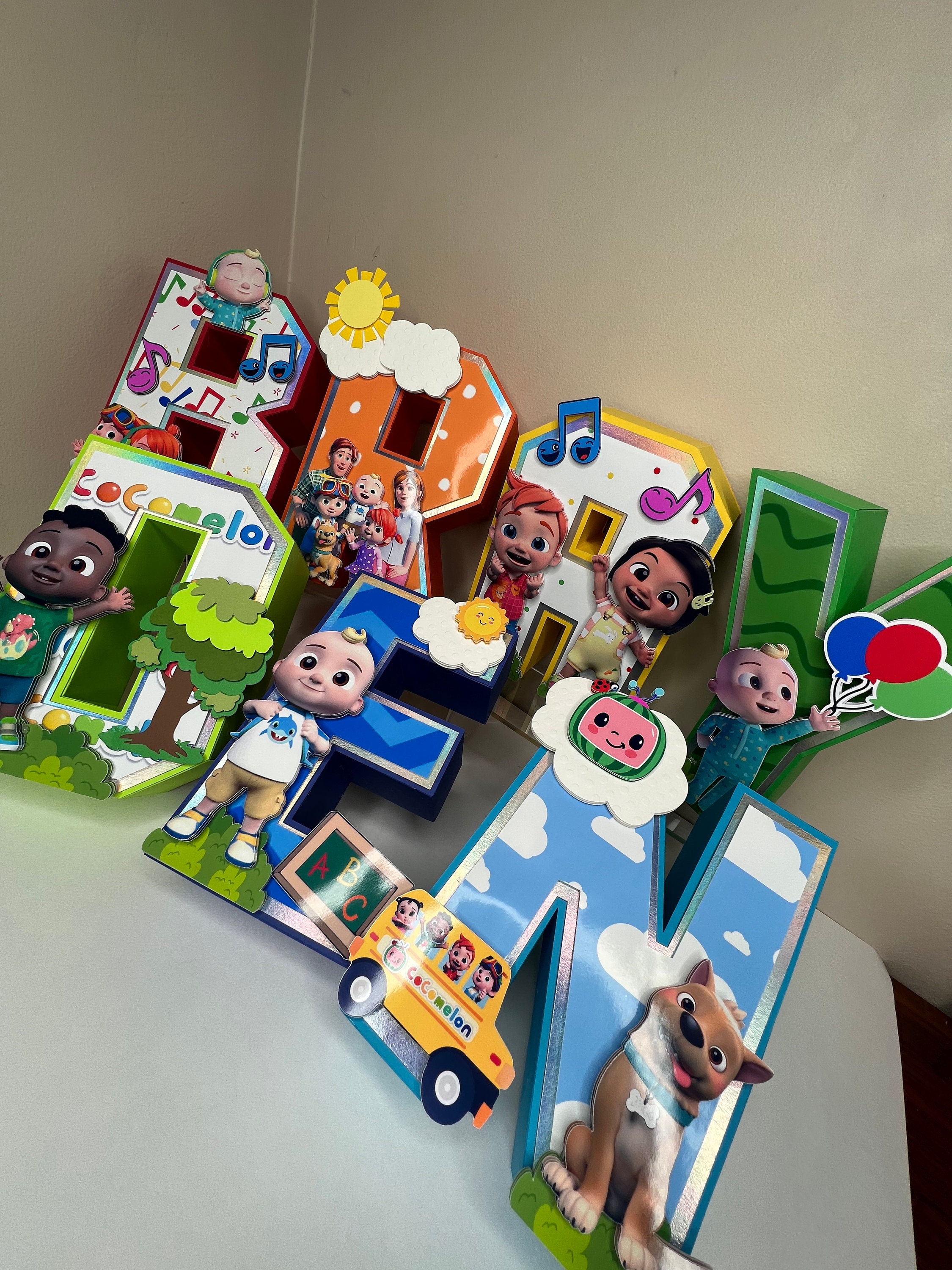 Cocomelon 3D Letter - Etsy