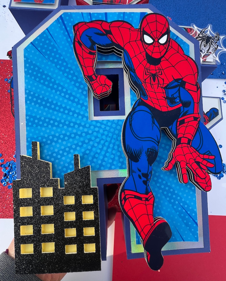 Letras 3D de Spider-Man, carta personalizada, decoraciones de ...