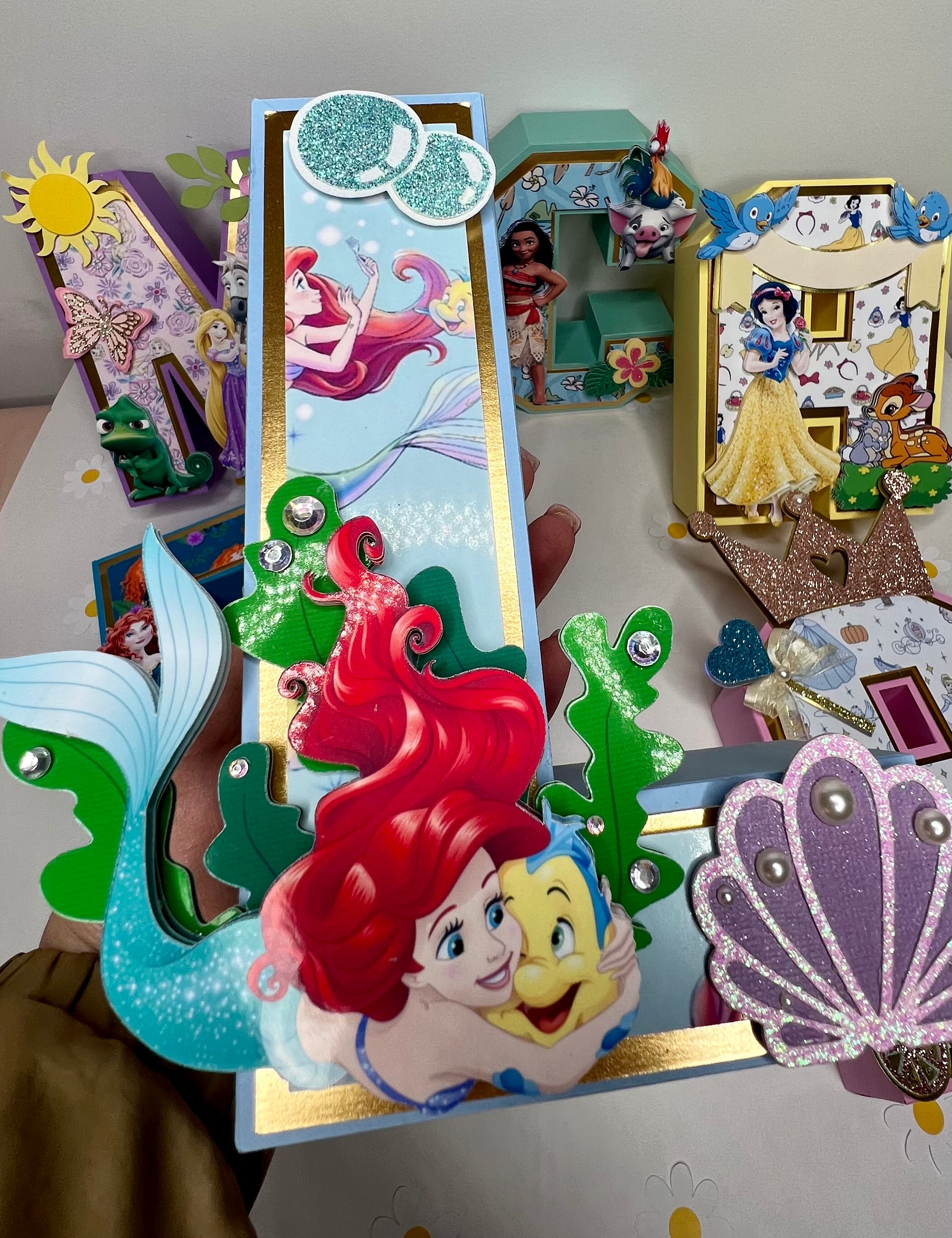 Princess 3D Letters, Personalized 3D Letters, Birthday Decorations. - Etsy