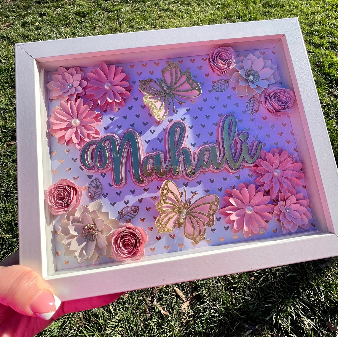 Personalized Name Shadow Box - Etsy