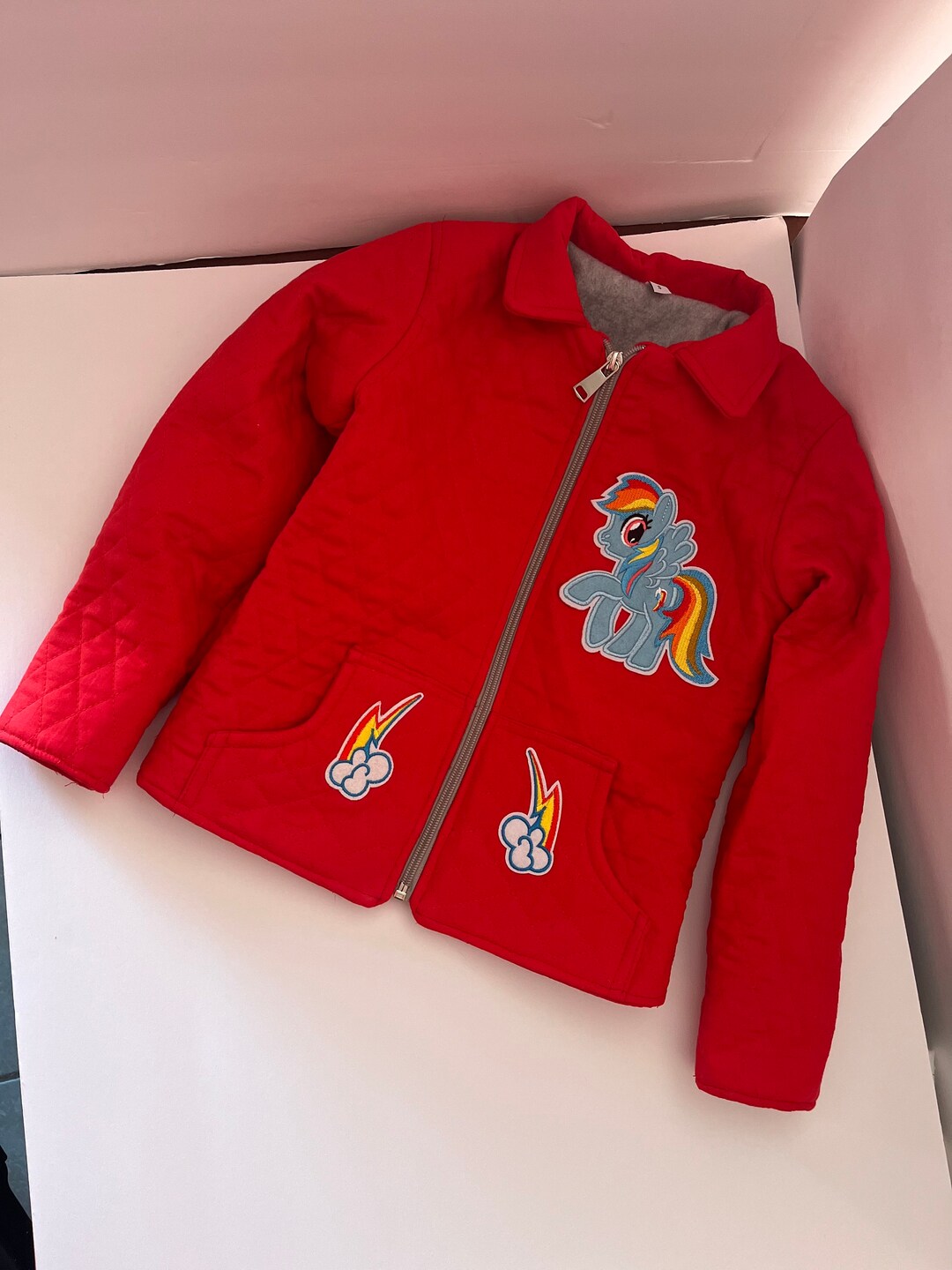 My Little Pony Jacket Girl Red and Grey - Etsy