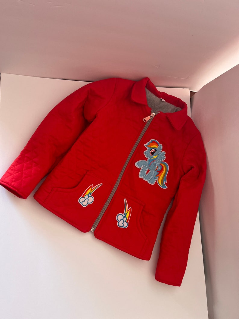 My Little Pony Jacket Girl Red and Grey - Etsy