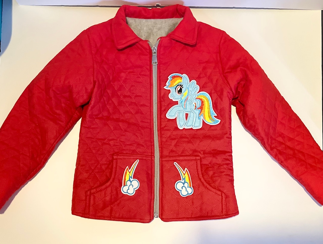 My Little Pony Jacket Girl Red and Grey - Etsy