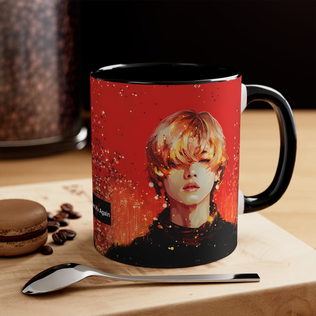 BTS V Mug Kim Taehyung Coffee Cup Kpop Tae Love Me Again Ceramic Mug ...